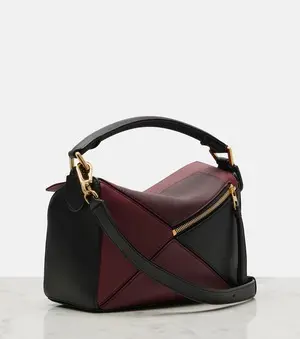 Loewe X Albers Puzzle Small Leather Top-handle Bag - Black