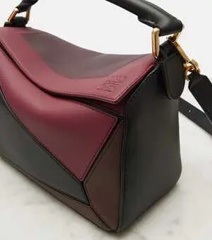 Loewe X Albers Puzzle Small Leather Top-handle Bag - Black