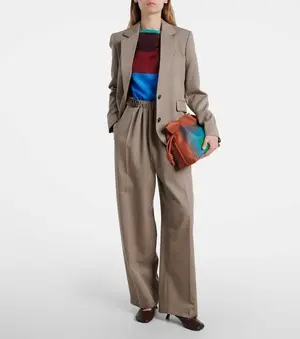 Loewe Printed Silk Satin Top