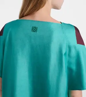 Loewe Printed Silk Satin Top