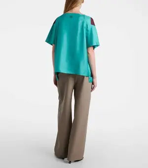 Loewe Printed Silk Satin Top
