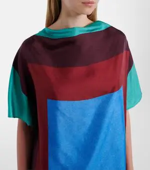 Loewe Printed Silk Satin Top