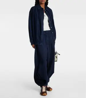 Loewe Draped Wide-leg Jeans