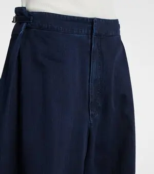 Loewe Draped Wide-leg Jeans