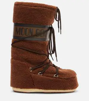Moon Boot Icon Fleece Knee-high Snow Boots - Brown