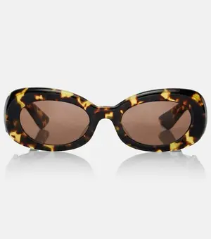 Khaite X Oliver Peoples 1992c Oval Sunglasses - Brown