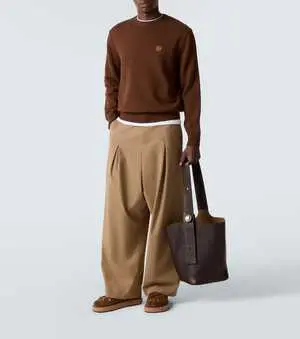 Loewe Anagram Wool Sweater - Brown