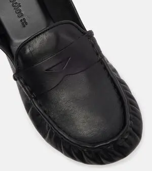 Acne Studios Leather Penny Loafers - Black