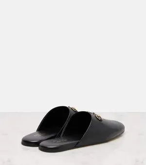 Gucci Horsebit Leather Mules