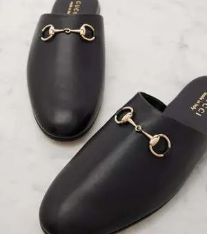 Gucci Horsebit Leather Mules