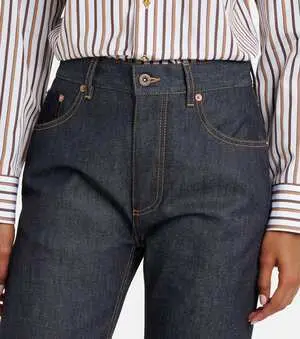Bottega Veneta Intrecciato Straight-leg Jeans