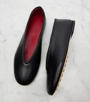 Bottega Veneta Leather Ballet Flats