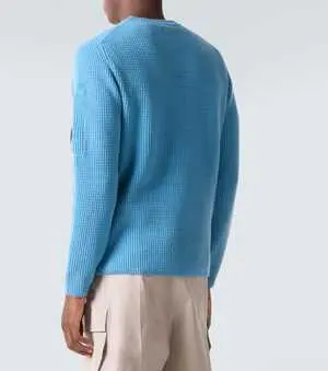 C.P. COMPANY Ribbed-knit Wool-blend Sweater