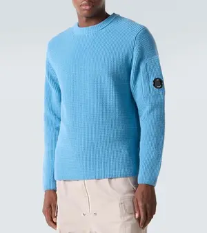 C.P. COMPANY Ribbed-knit Wool-blend Sweater