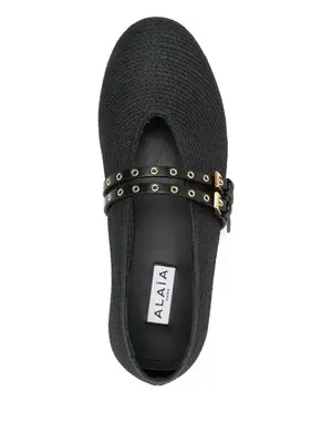 Alaïa Leather Ballet Flats