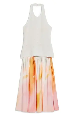 Desigual Halter Neck Maxi Dress
