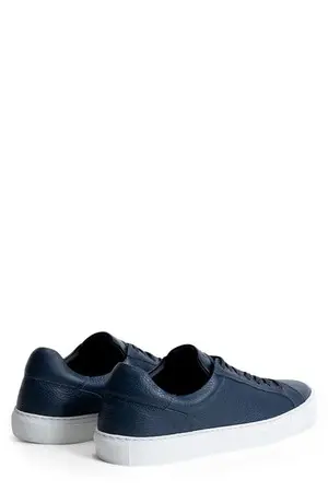 Robert Barakett Terrence Low Top Leather Sneaker - Navy