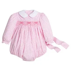 LITTLE ENGLISH Smocked Natalie Bubble