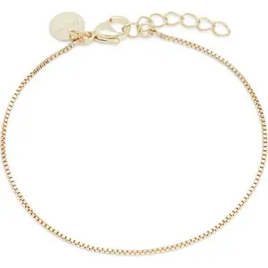 THE SIS KISS The Vivian Box Chain Bracelet - Gold