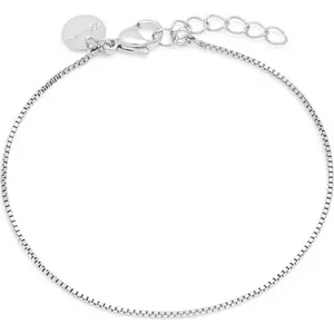 THE SIS KISS The Vivian Box Chain Bracelet - Silver