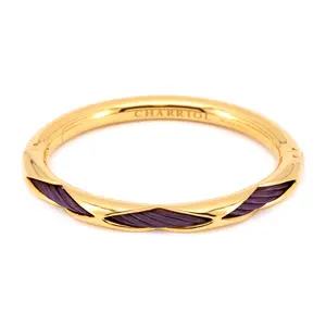 CHARRIOL Celtic Dream Bangle - Yellow Gold Pvd With Purple