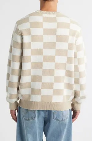 ICECREAM Check Logo Sweater - Antique White