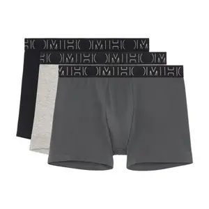 HOM Patrick #2 Long Boxer Briefs 3-pack - Black/grey/grey