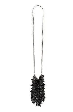 OLGA BERG Florence Chainmail Convertible Shoulder Bag - Black