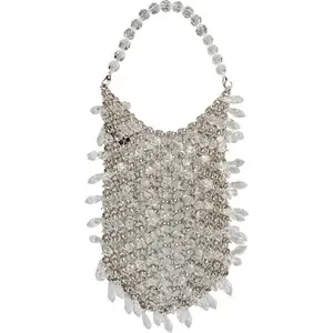 OLGA BERG Florence Chainmail Convertible Shoulder Bag - Silver