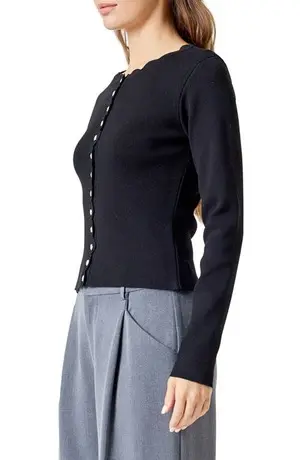 Endless Rose Scalloped Cardigan