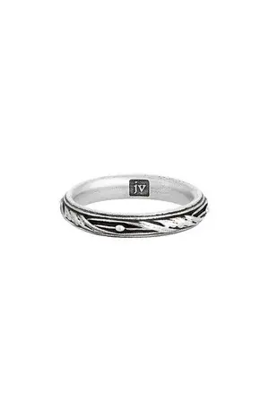 John Varvatos Sterling Band Ring - Silver