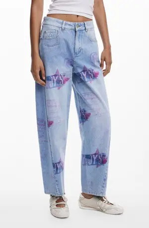 Desigual Medium Wash Jeans For Women