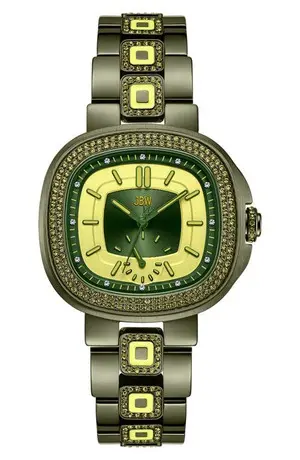 JBW Reserve Coast Diamond Bracelet Watch Green