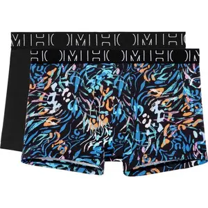 HOM Vassily #2 Boxer Briefs 2-pack - Black/multicolor Print