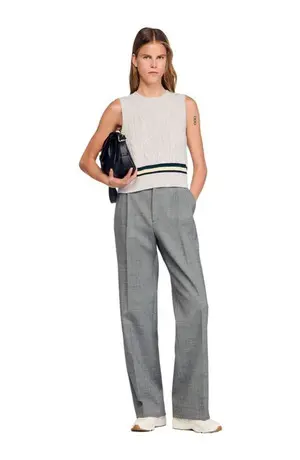 Sandro Straight-leg Wool Trousers