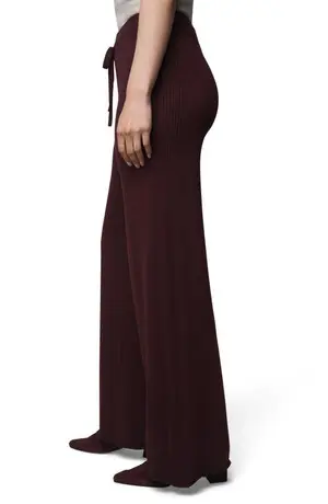 Splendid Georgie Full Length Pants - Dark Plum Purple