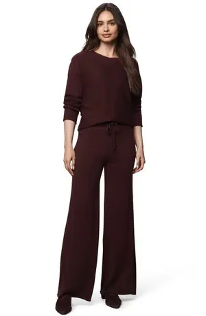 Splendid Georgie Full Length Pants - Dark Plum Purple