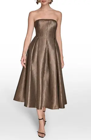 Donna Karan New York Metallic Cocktail Dresses