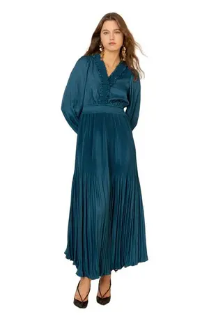 Hale Bob Alisson Charmeuse Maxi Dress