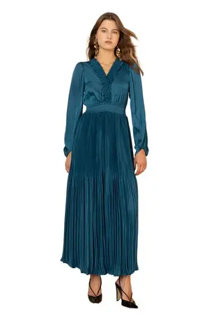 Hale Bob Alisson Charmeuse Maxi Dress