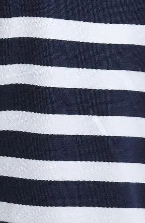 Barbour Stripe Cotton-blend Sweater - Dark Navy Stripe