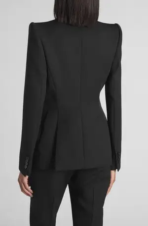 Alexander McQueen Wool One-button Blazer - Black