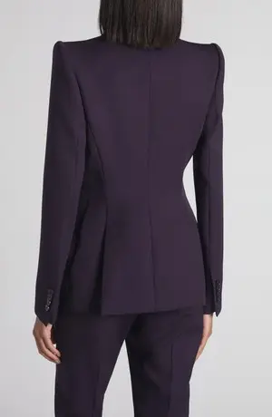 Alexander McQueen Wool One-button Blazer - Violet
