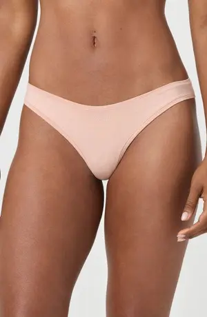 FLORENCE BY MILLS Cotton Blend Thong - Mahogany