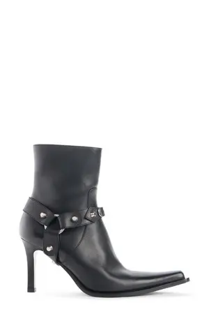 Balenciaga City Harness Bootie - Black/silver