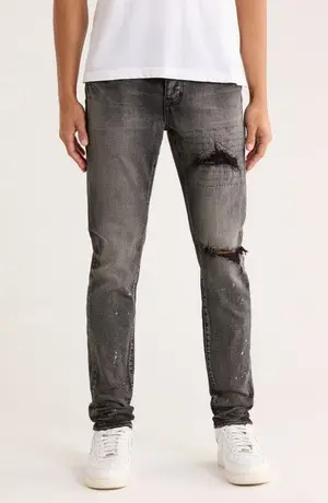 Men's Black Ripped Jeans