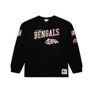 Mitchell & Ness Cincinnati Bengals Training Camp Vintage Logos Long Sleeve T-shirt