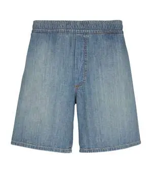Balmain Denim Shorts For Men
