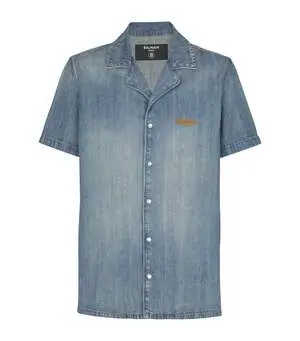 Balmain Denim Pyjama Shirt - Blue