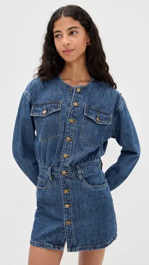 Blanknyc Ready Set Go Denim Mini Dress